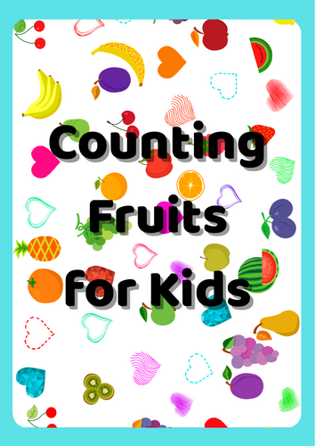 Counting Fruits Book for Kids | Teaching Resources