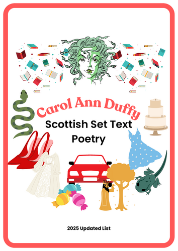 Higher English Carol Ann Duffy Revision Guide (New Poems) | Teaching ...