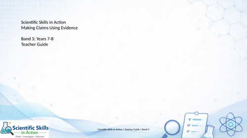 Making Claims and Using Evidence (KS3 Science Skills): Investigate Like ...