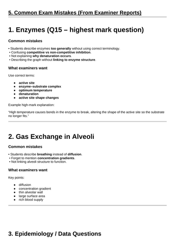 2026 Medical Science Unit 1 Exam Revision Pack (Pre-Release + Section B ...