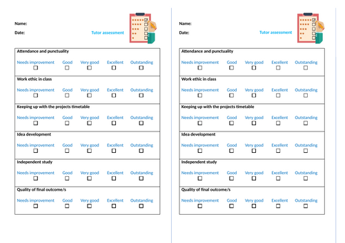 Student Self-assessment | Teaching Resources
