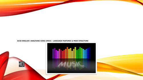 GCSE English: Analysing Song Lyrics – Language Features & PEED ...