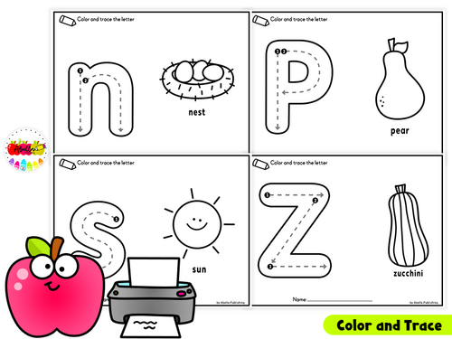 Alphabet Handwriting Practice Worksheets Preschool and Kindergarten ...