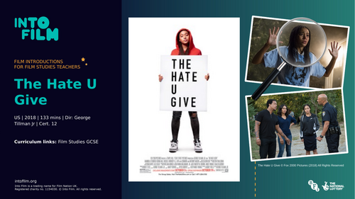 GCSE Film Studies: The Hate U Give | Teaching Resources