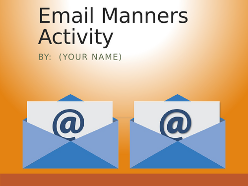 Business and Career Skills - Email Manners Lesson Activity | Teaching ...