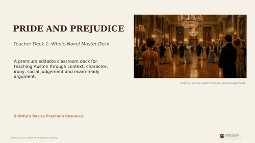 "Pride and Prejudice" by Jane Austen - Complete Teaching and Learning ...