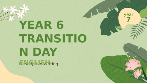 Year 6 to Year 7 English Transition Lesson | Creative Writing KS2-KS3 ...