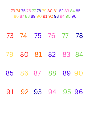Guess Who Numbers Games (Set of 4) 1-96 | Teaching Resources