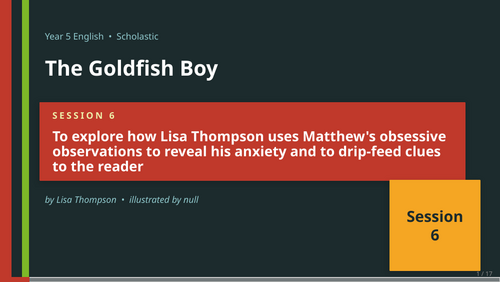 The Goldfish Boy | Year 5 English Unit | 15 Complete Lessons ...