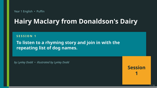 Hairy Maclary from Donaldson's Dairy | Year 1 English Unit | 15 ...