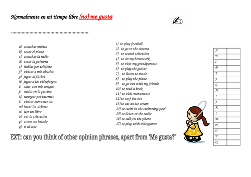 Mi Tiempo Libre - Free Time Spanish Ks2/3 Lesson & resources | Teaching ...