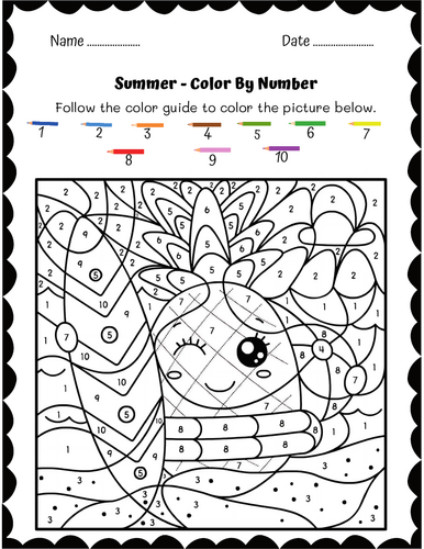Summer Coloring Pages – End of the Year Coloring Sheets | Teaching ...