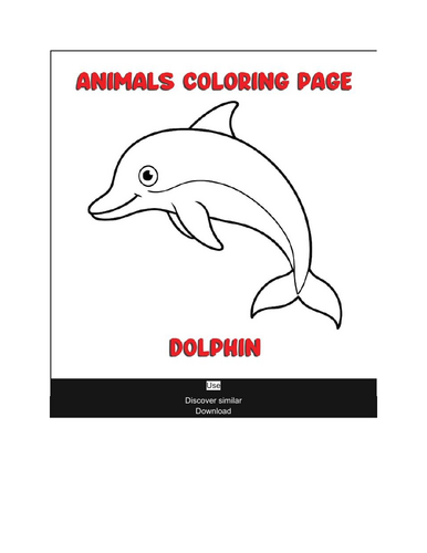 40 Printable Dolphin Coloring Pages for Kids and Adults | Teaching ...