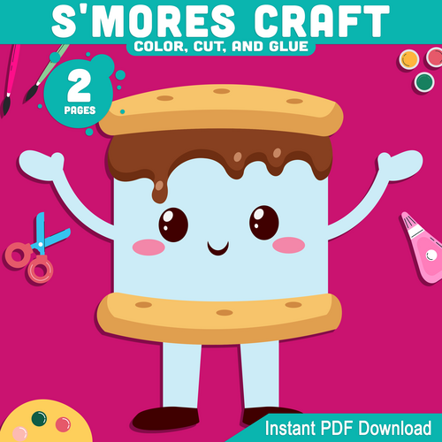 S'mores Craft, Camping Activity, Summer Craftivity, Campfire Theme ...
