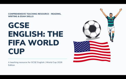 GCSE English The FIFA World Cup 2026 Reading Comprehension, Language ...