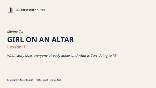 Girl on an Altar - Lesson 1 (of 21 - ready to teach) | Teaching Resources