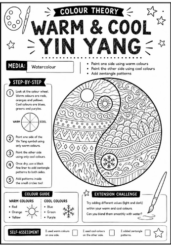Colour Theory Worksheets Bundle | 30 Art Activities for KS2 & KS3 ...