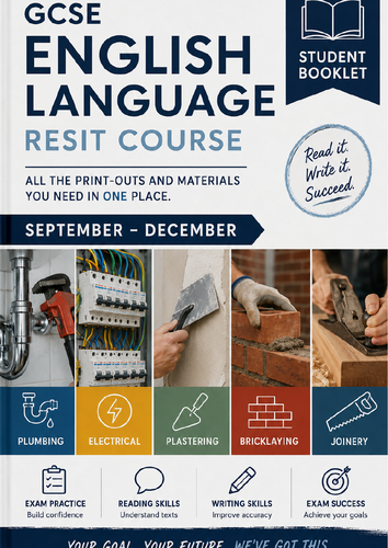 GCSE English Language November Resit Course (10-Week Scheme of Work ...