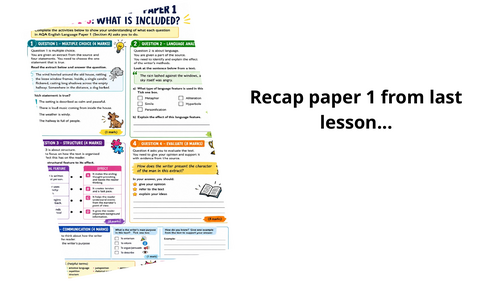 GCSE English Language Resit – Introduction to Paper 1 and Paper 2 ...