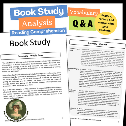 The Art of War Summary + Literary Elements + Vocab + Project ...