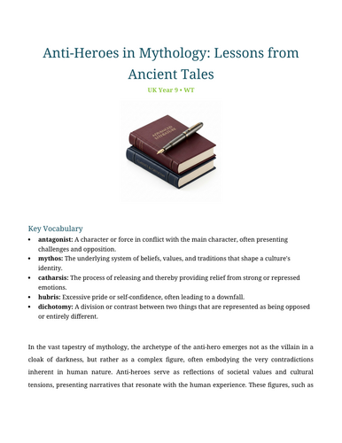 Anti-Heroes in Mythology: Lessons from Ancient Tales Reading ...