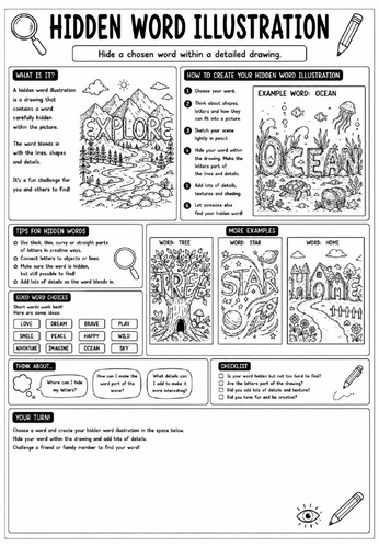 Creative Art Cover Worksheet – Monster Alphabet | KS3 Art Cover Lesson ...