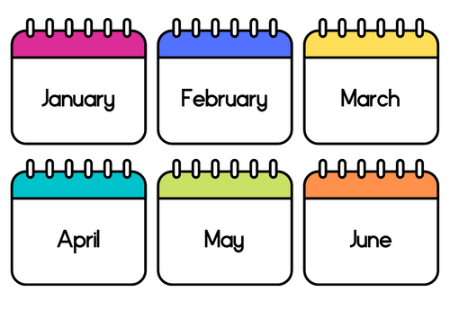 Calendar-Themed Months of the Year Set | Teaching Resources