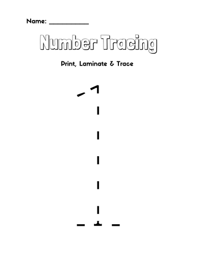 Tracing Numbers 1-20 | Printable Number Formation Workbook for ...