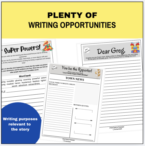 Diary of a Wimpy Kid PARTYPOOPER Novel Study | Teaching Resources