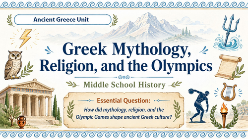 Greek Mythology, Religion, and the Olympics | Ancient Greece Lesson ...