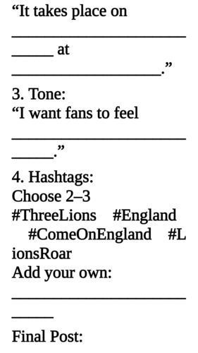 England Football World Cup English Functional Skills Social media ...