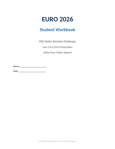 Euro 2026 KS2 Maths SATs Revision Pack | Teaching Resources