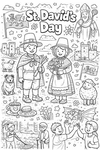 St David's Day Wales / Welsh Patron Saint National Day 1st March ...