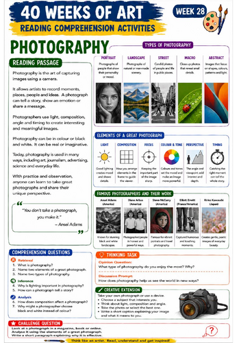 Sculpture Reading Comprehension Activity | KS3 Art Literacy Worksheet ...