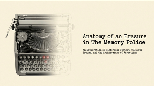 The Memory Police by Yoko Ogawa | Senior English Analysis Deck ...