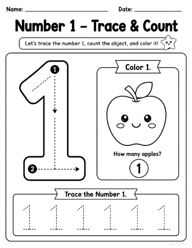 Writing Numbers to 20 Worksheets | Trace | Write | Handwriting Numbers ...