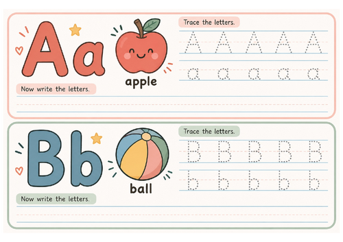 Alphabet Handwriting Practice A-Z | Letter formation & tracing| EYFS ...
