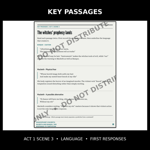 Macbeth and Banquo: Two Responses to Temptation | GCSE English ...