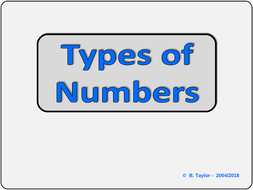 Types of Numbers - Powerpoint. Revision. KS4. | Teaching Resources