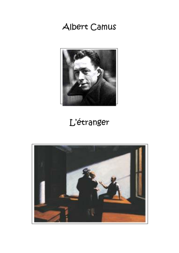 Camus L'etranger Worksheets | Teaching Resources