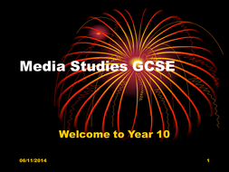 GCSE Media Studies Introduction by alitay | Teaching Resources