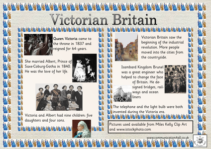Double Sided Topic Mat: Victorian Britain. - Resources - TES