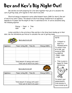 Bev and Kev's electrcity bills. | Teaching Resources