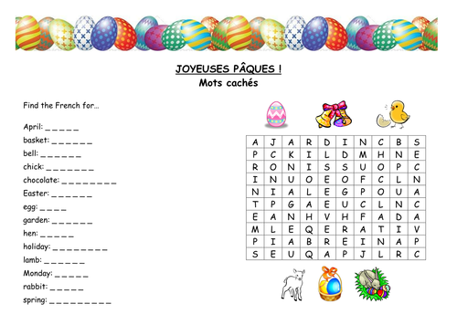 Easter word search | Teaching Resources
