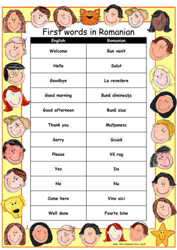 Useful words and phrases in Romanian ~ Ideal for children with a ...