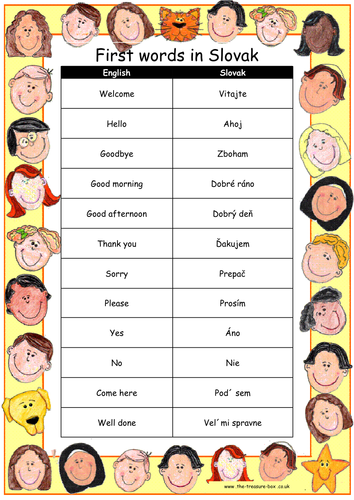 Useful words and phrases in Slovak ~ Ideal for children with a ...
