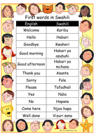 Useful words and phrases in Swahili by thetreasurebox - Teaching ...