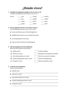 Spanish Home Worksheet | Teaching Resources