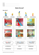 Simpsons German Guess Where Game | Teaching Resources