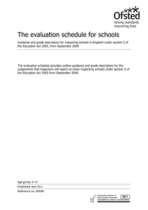 2012 Sept Ofsted Observation Criteria & Others - Resources - TES